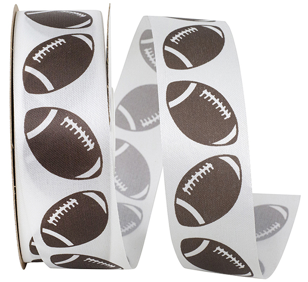 Ribbon - Football Goal, Brown, 1-3/8 Inch, 25 Yards