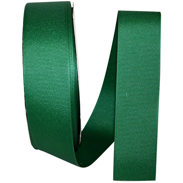 Forest Green 1-1/2 Inch Grosgrain Texture Ribbon for Packaging
