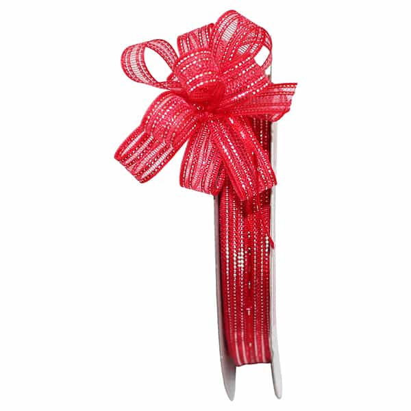 Bows - Large Pull Bow, Red/silver, 3/8 Inch, 25 Yards