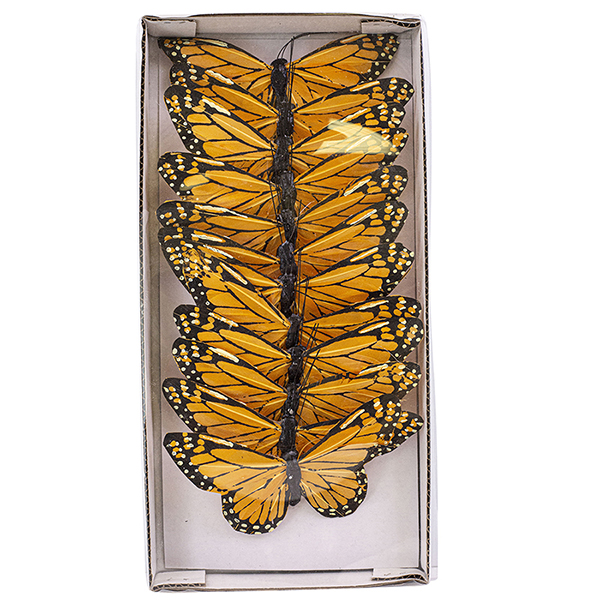 Floral Accessories - Monarch Butterfly 5 Inch 1dz Rd, Multi, 5 Inch, 12 ...