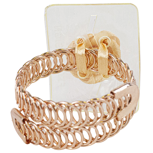 Floral Accessories - Sassy Flower Cuff- Rose Gold-small Size Rd, 1 Piece